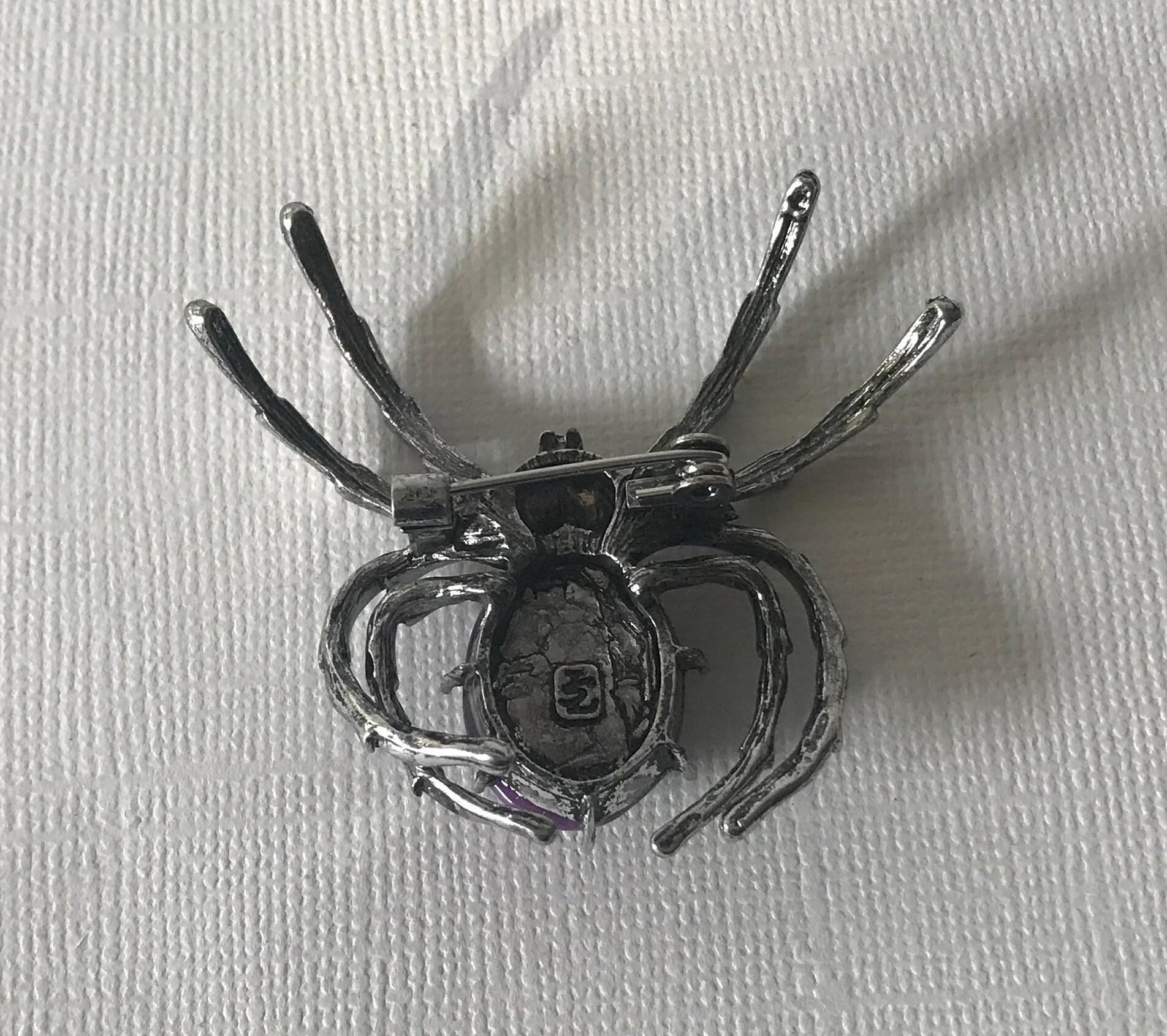 Purple Spider Pin Spider Pin Spider Jewelry Spider Brooch - Etsy