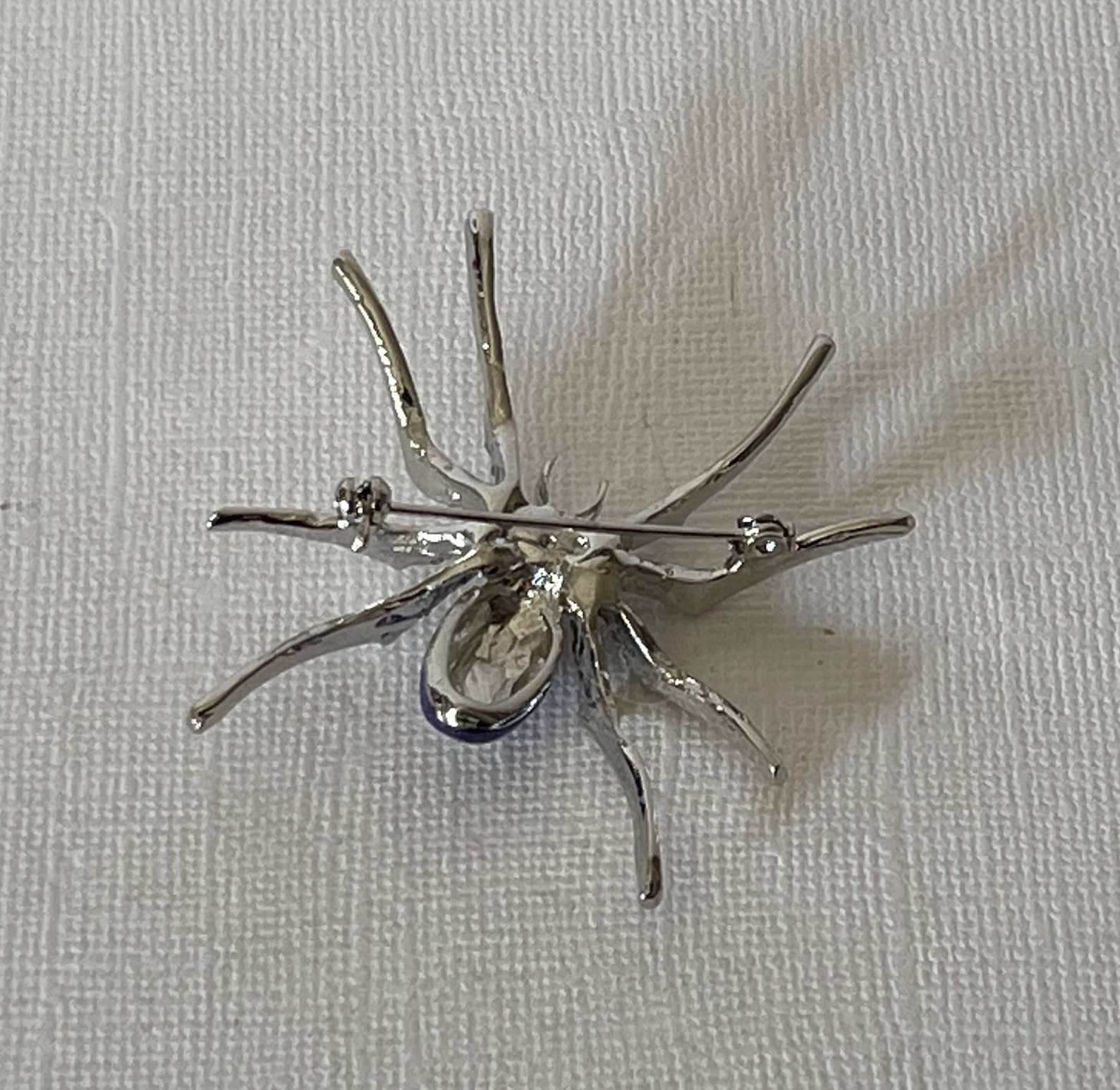 Rhinestone Spider Pin Purple Spider Pin Silver Spider Pin - Etsy