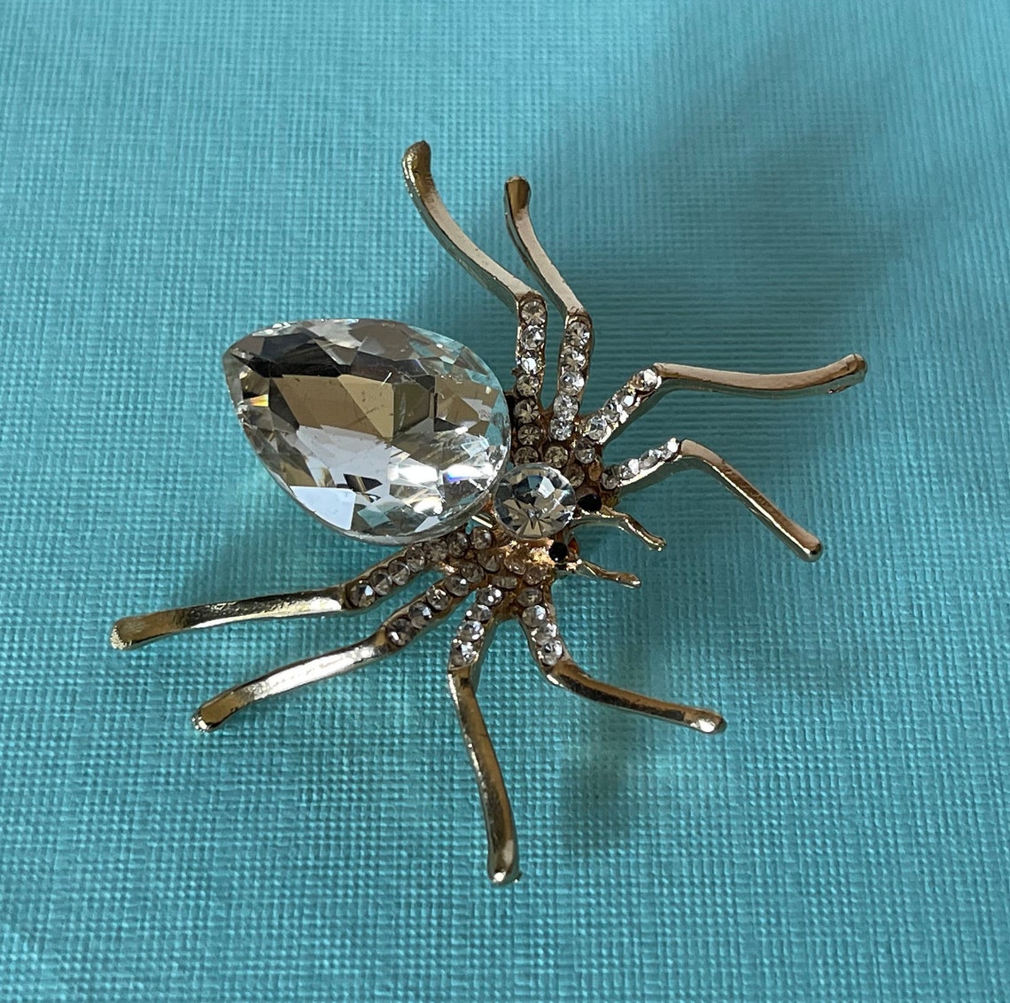 Rhinestone Spider Pin Rhinestone Spider Brooch Bug Pin | Etsy