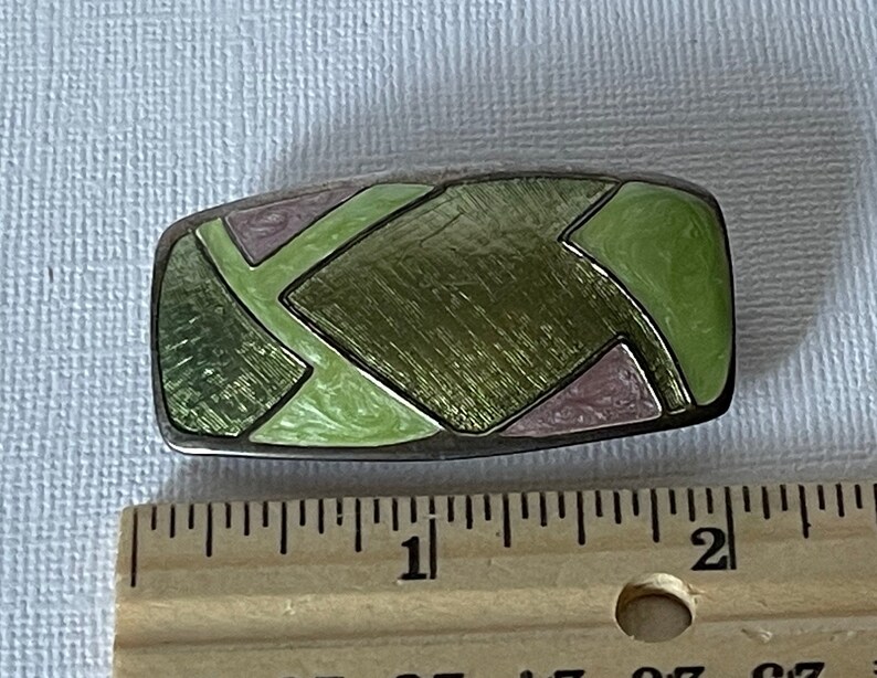 Boho Rectiangle Vintage Pin Mid Century Rectangle Pin Purple - Etsy