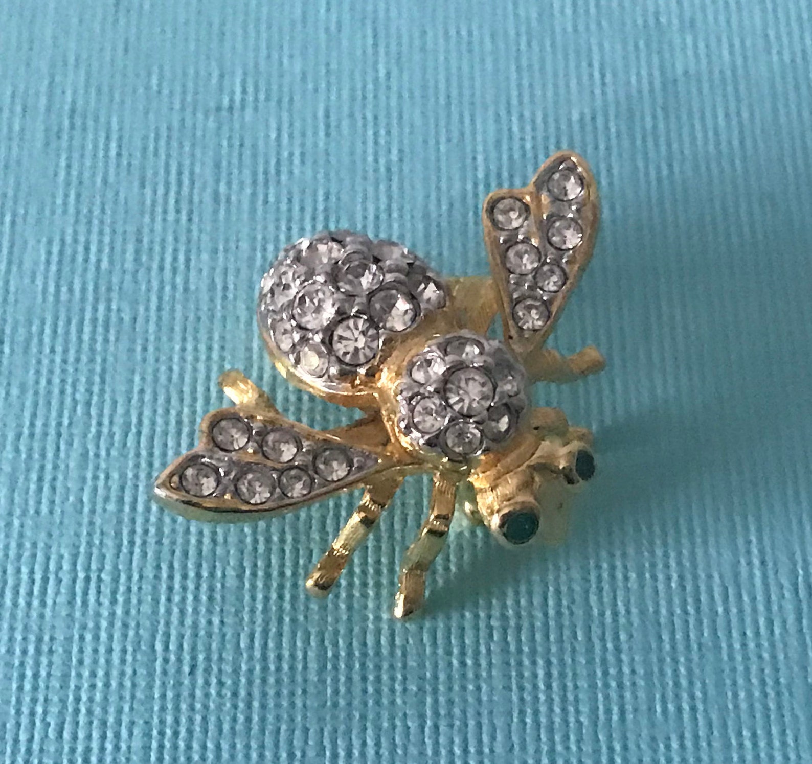 Vintage Signed Joan Rivers Bee Pin Crystal Bee Pin Joan - Etsy