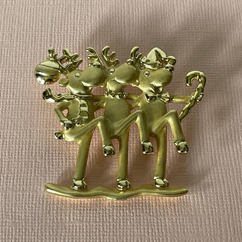 Gold Reindeer - Etsy