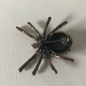Red Rhinestone Spider Pin Spider Brooch Halloween Spider - Etsy