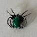 Green Malachite Spider Brooch Spider Pin Malachite Spider - Etsy
