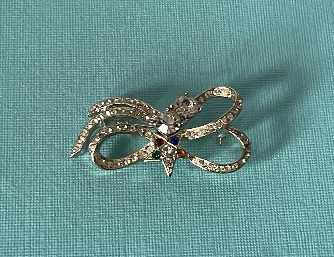Vintage Order of the Eastern Star Brooch, Rhinestone Eastern Star Pin ...