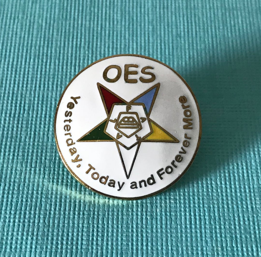 Broche OES vintage, broche de ayer, hoy y para siempre, joyería de la estrella del este, pin de ...