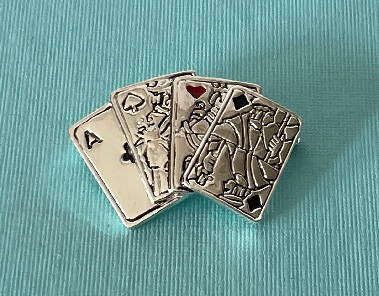 Vintage Signed Danecraft Card Brooch Pin Deck of Cards Brooch - Etsy