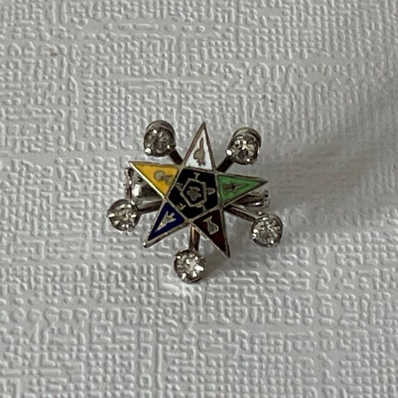 Small vintage Order of the Eastern Star brooch, OES r… - Gem