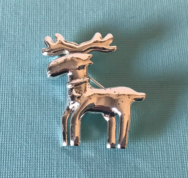 Vintage reindeer pin rudolph pin reindeer brooch Christmas | Etsy