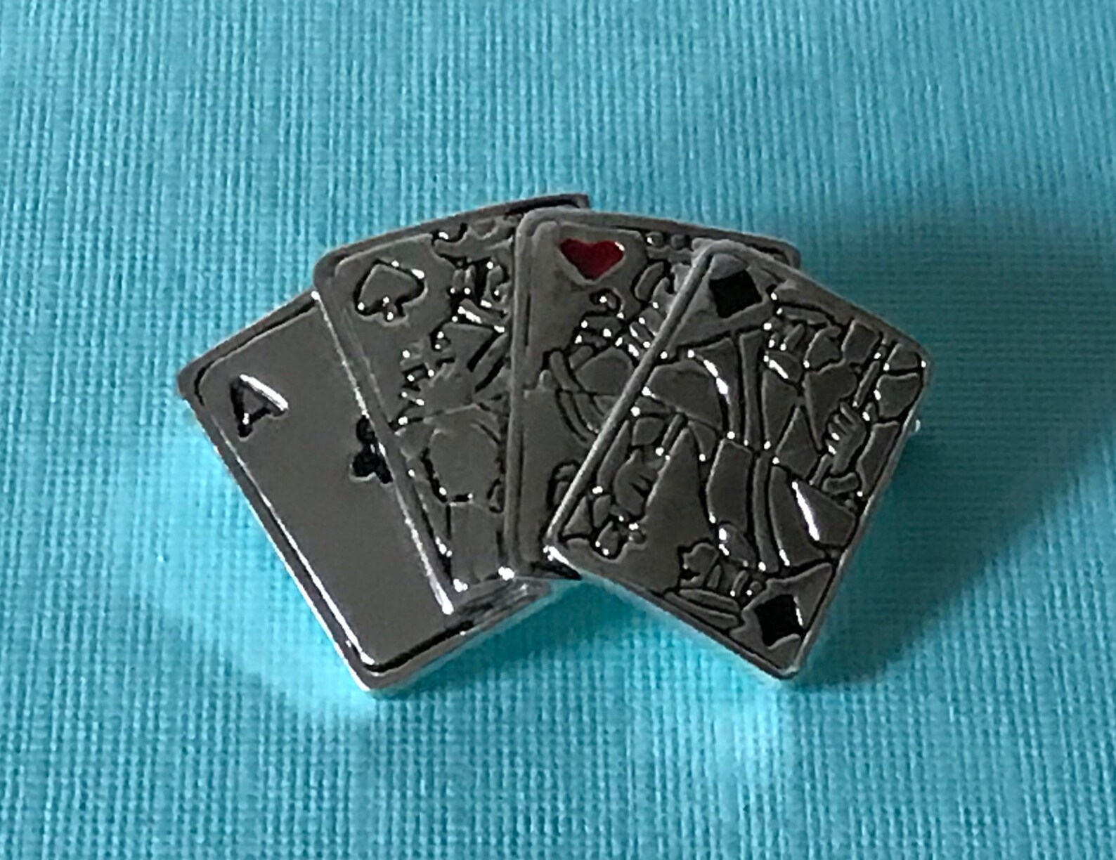 Vintage Signed Danecraft Card Brooch Pin Deck of Cards Brooch | Etsy