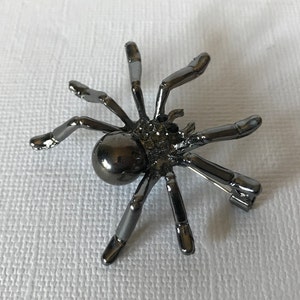 Black Rhinestone Spider Pin Halloween Spider Pin Spider | Etsy