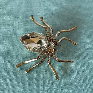 Rhinestone Spider Pin Rhinestone Spider Brooch Bug Pin | Etsy