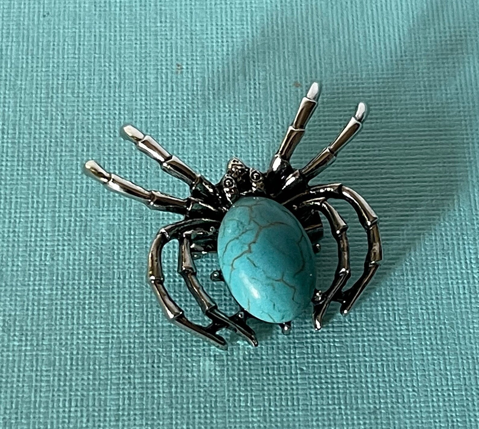 Blue Spider Pin Turquoise Spider Pin Spider Jewelry - Etsy