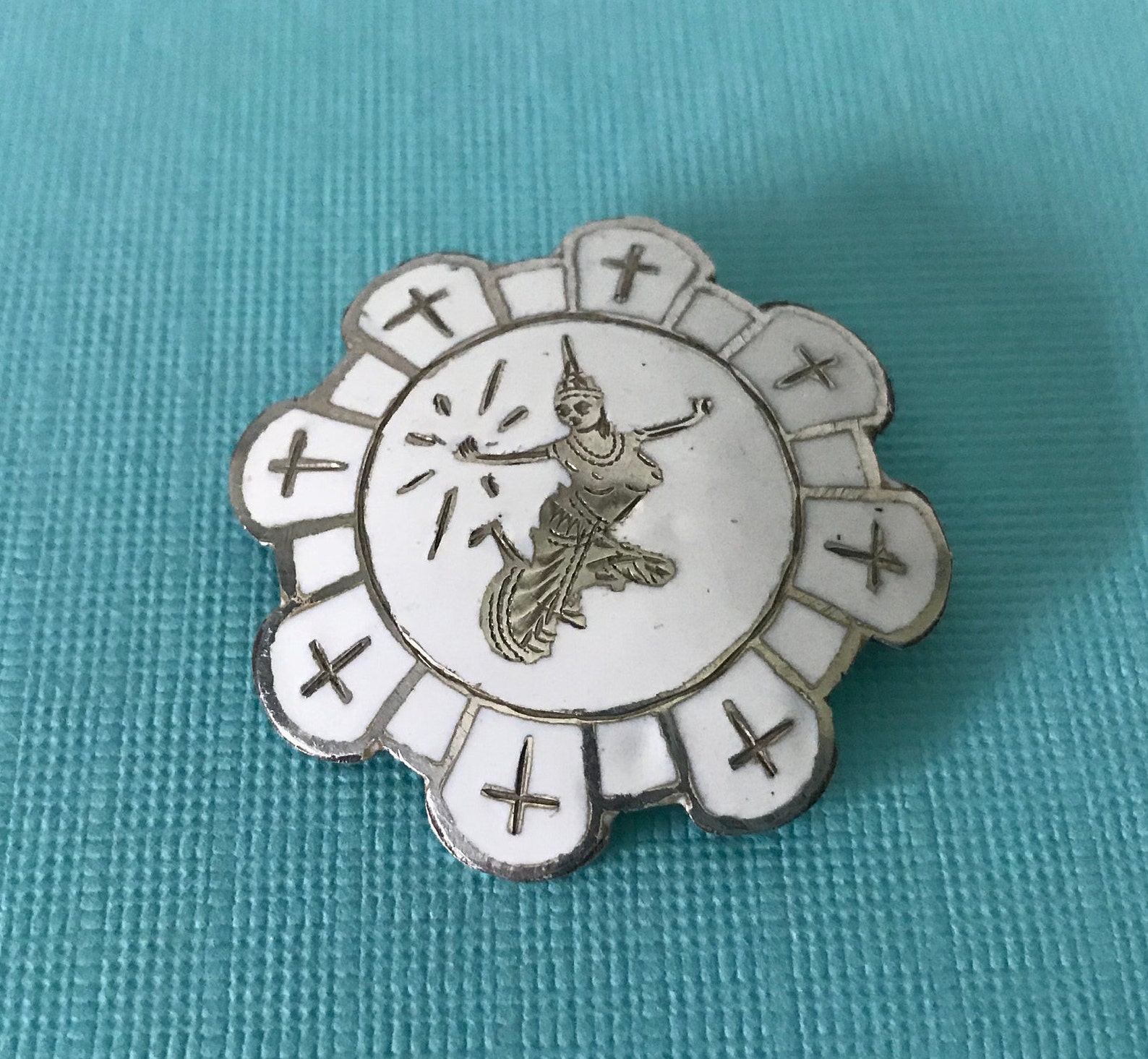 Vintage Siam Sterling Silver Pin Signed Siam 925 Sterling | Etsy