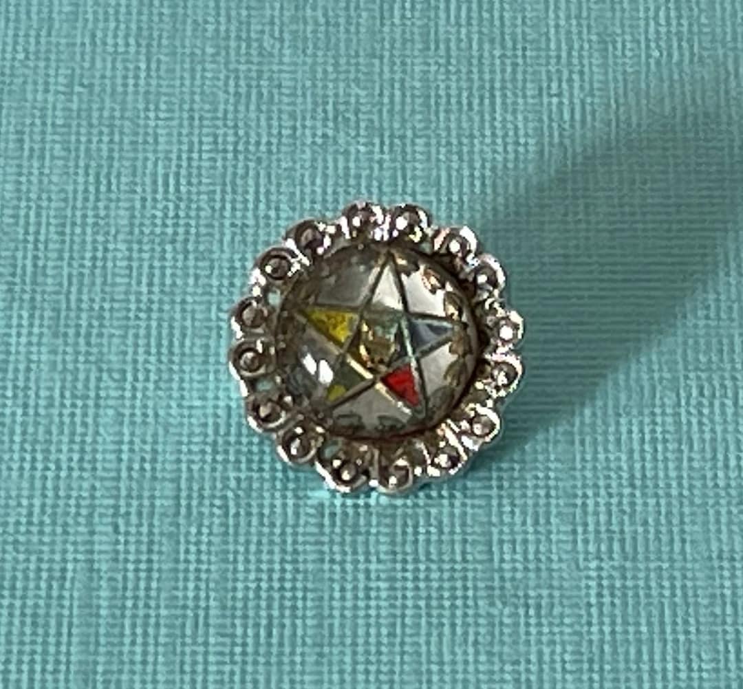 Vintage Order of the Eastern Star Brooch, Eastern Star Jewelry, OES ...