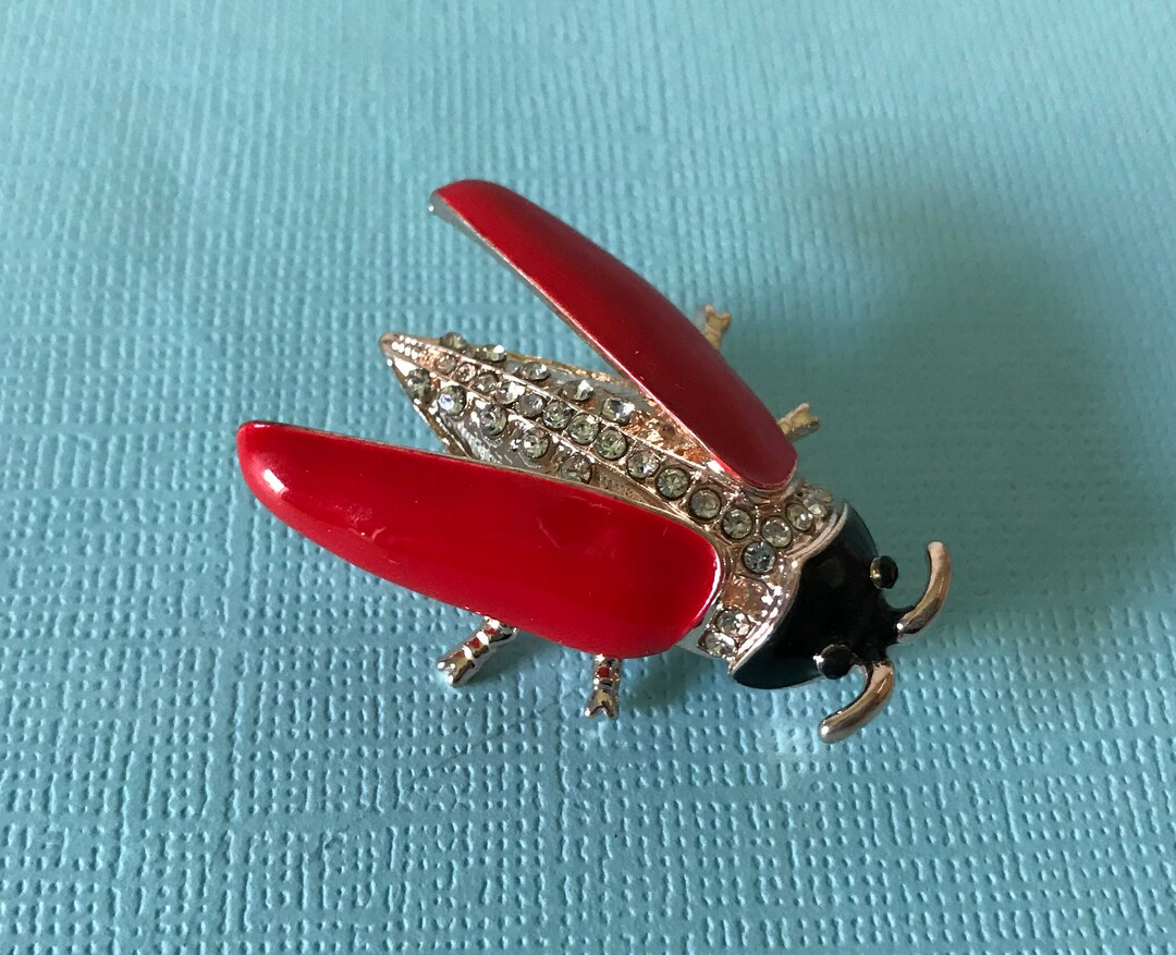 Rhinestone Roach Pin Fly Pin Rhinestone Bug Pin Bug Pin - Etsy