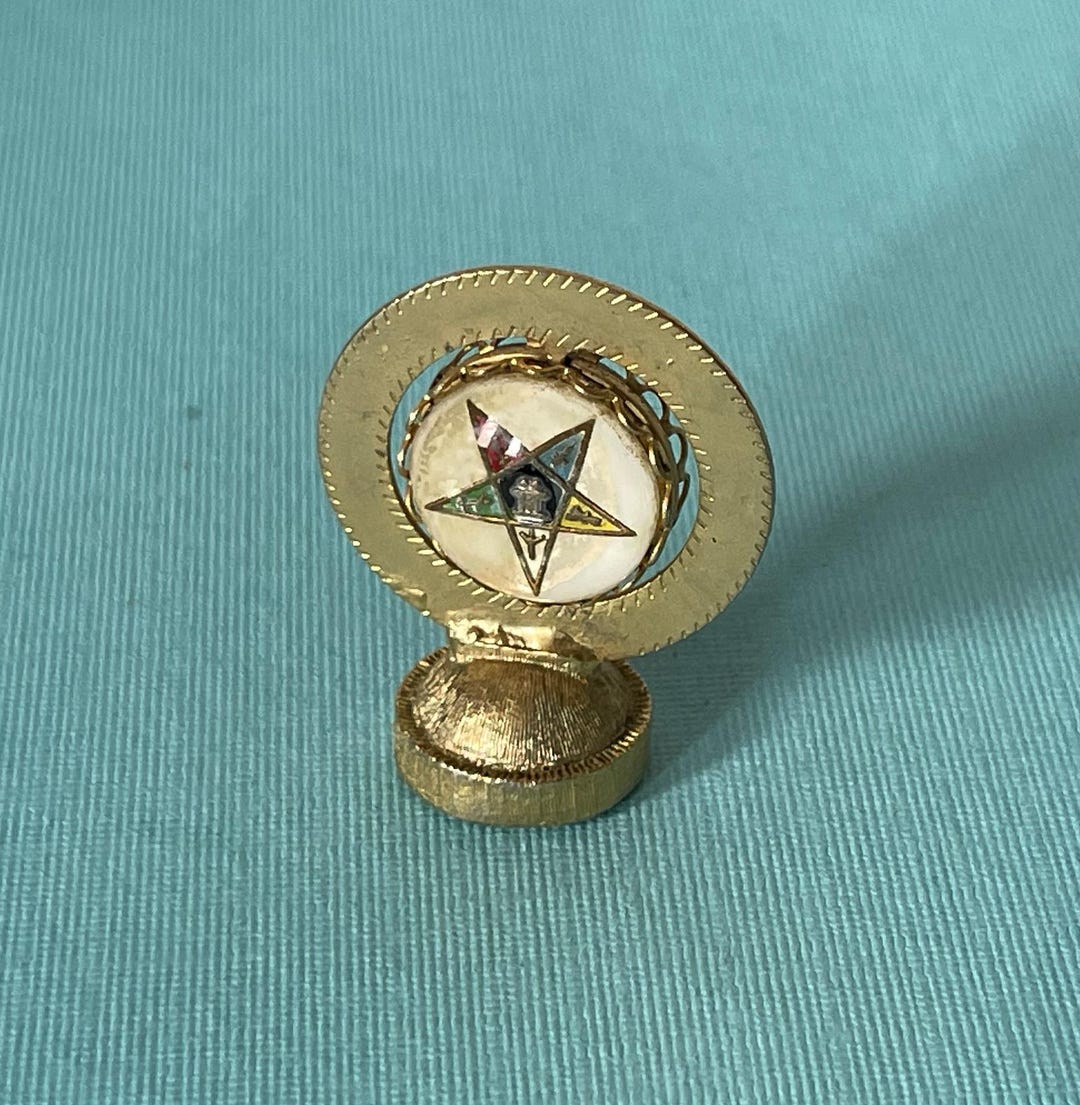 Vintage Order of the Eastern Star Magnet, OES Magnet, Rotating ...