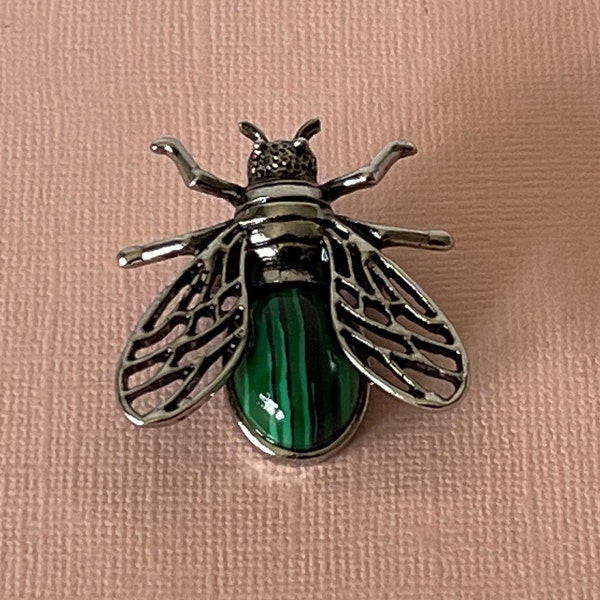 Green Stone Brooch - Etsy