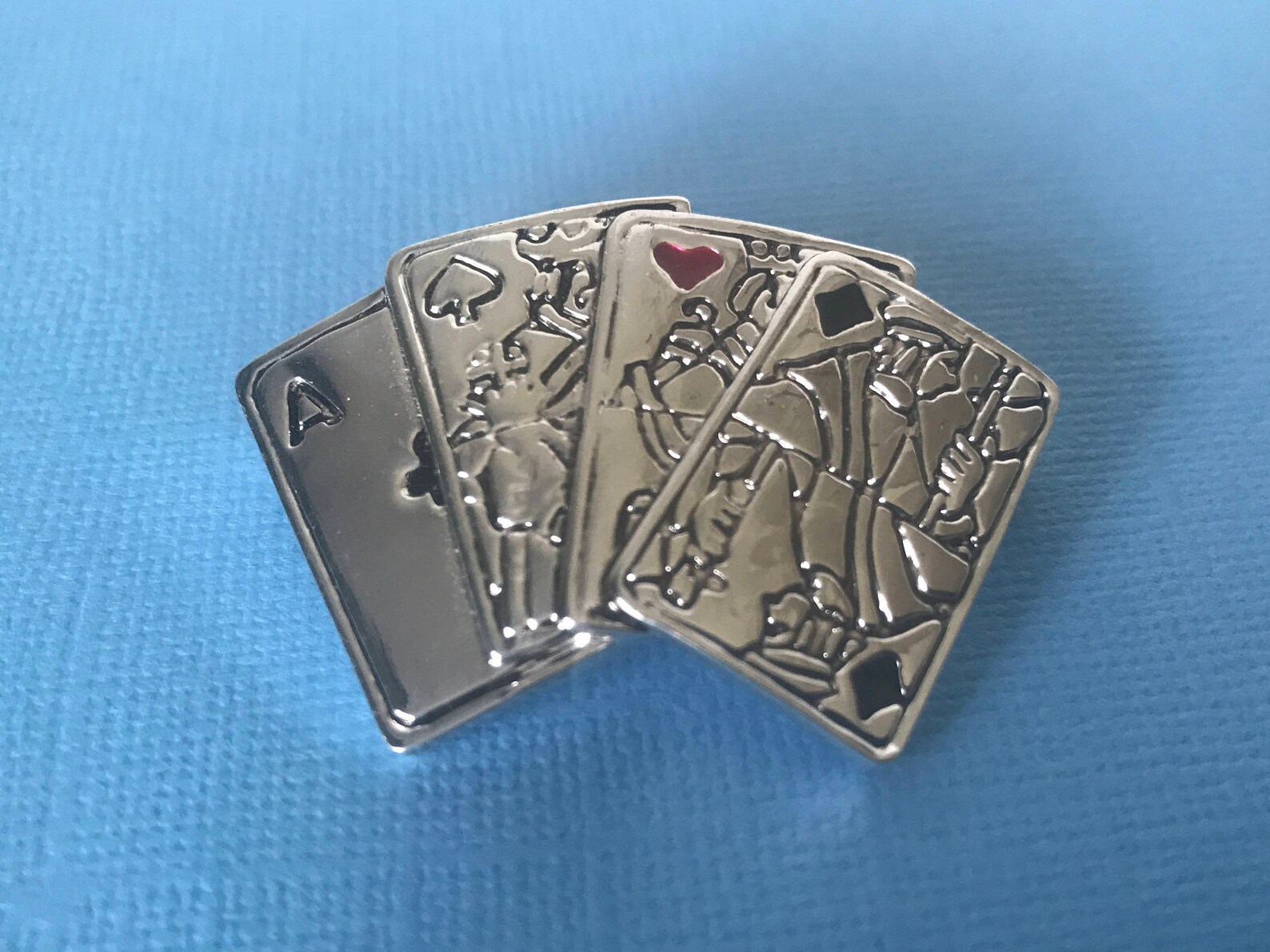 Vintage Signed Danecraft Card Brooch Pin Deck of Cards Brooch | Etsy