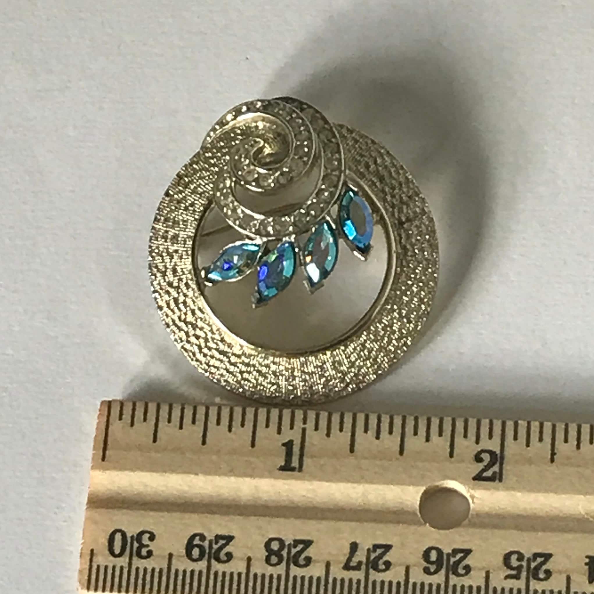 Vintage signed Kramer of New York brooch rhinestone Kramer | Etsy