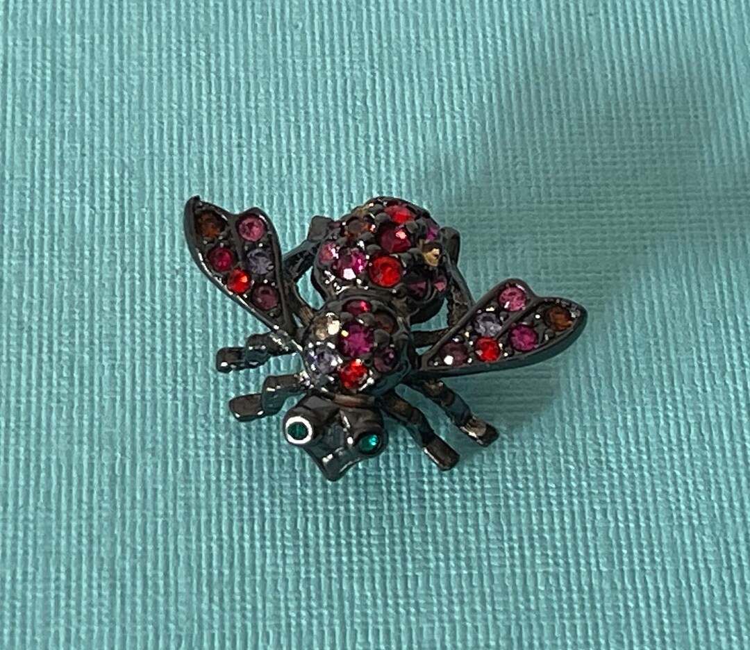 Signed Joan Rivers Bee Pin Joan Rivers Bee Black Red and - Etsy