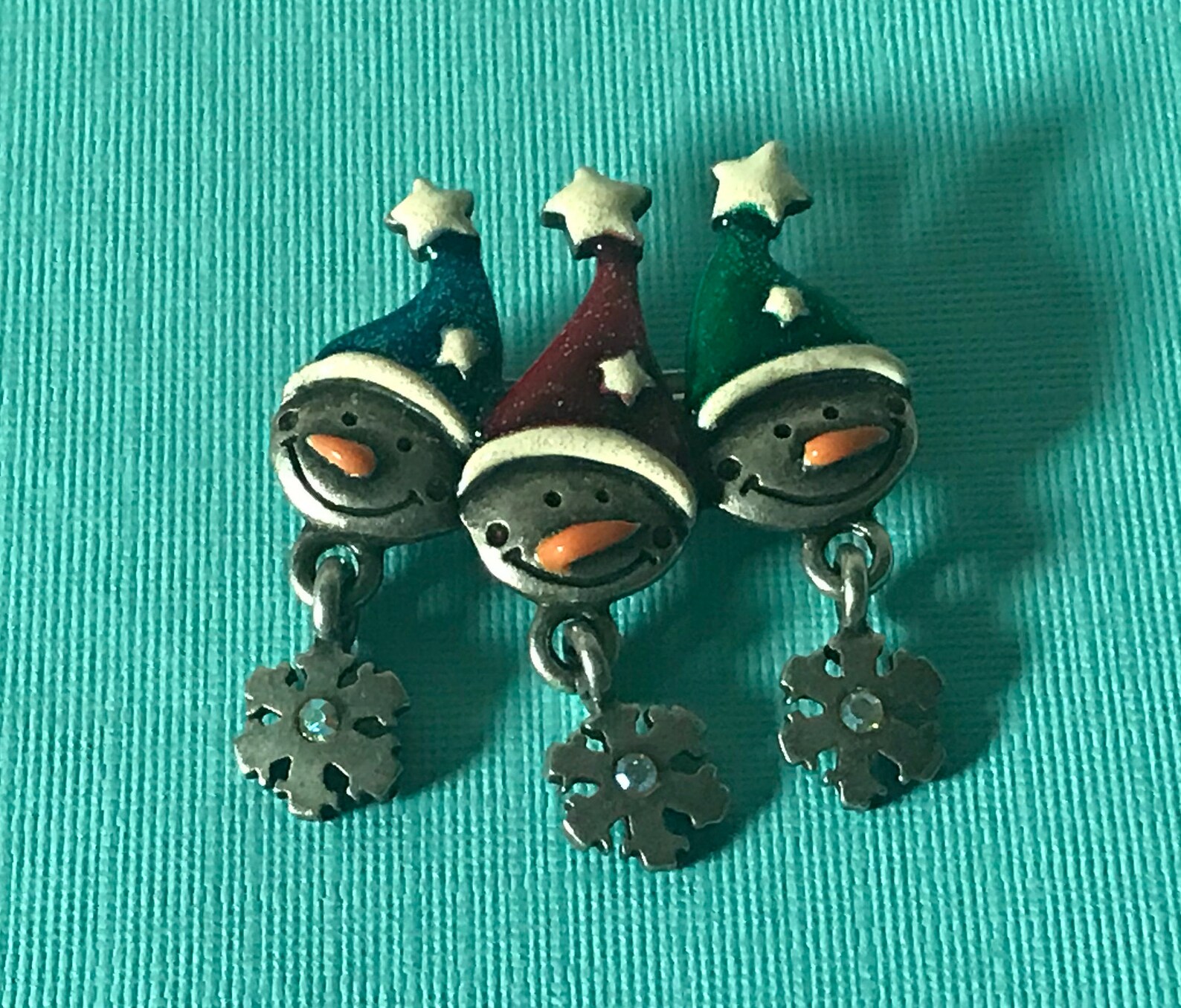 Vintage Snowman Pin, Snowmen Pin, Snowman Dangle Pin, Christmas Pin ...