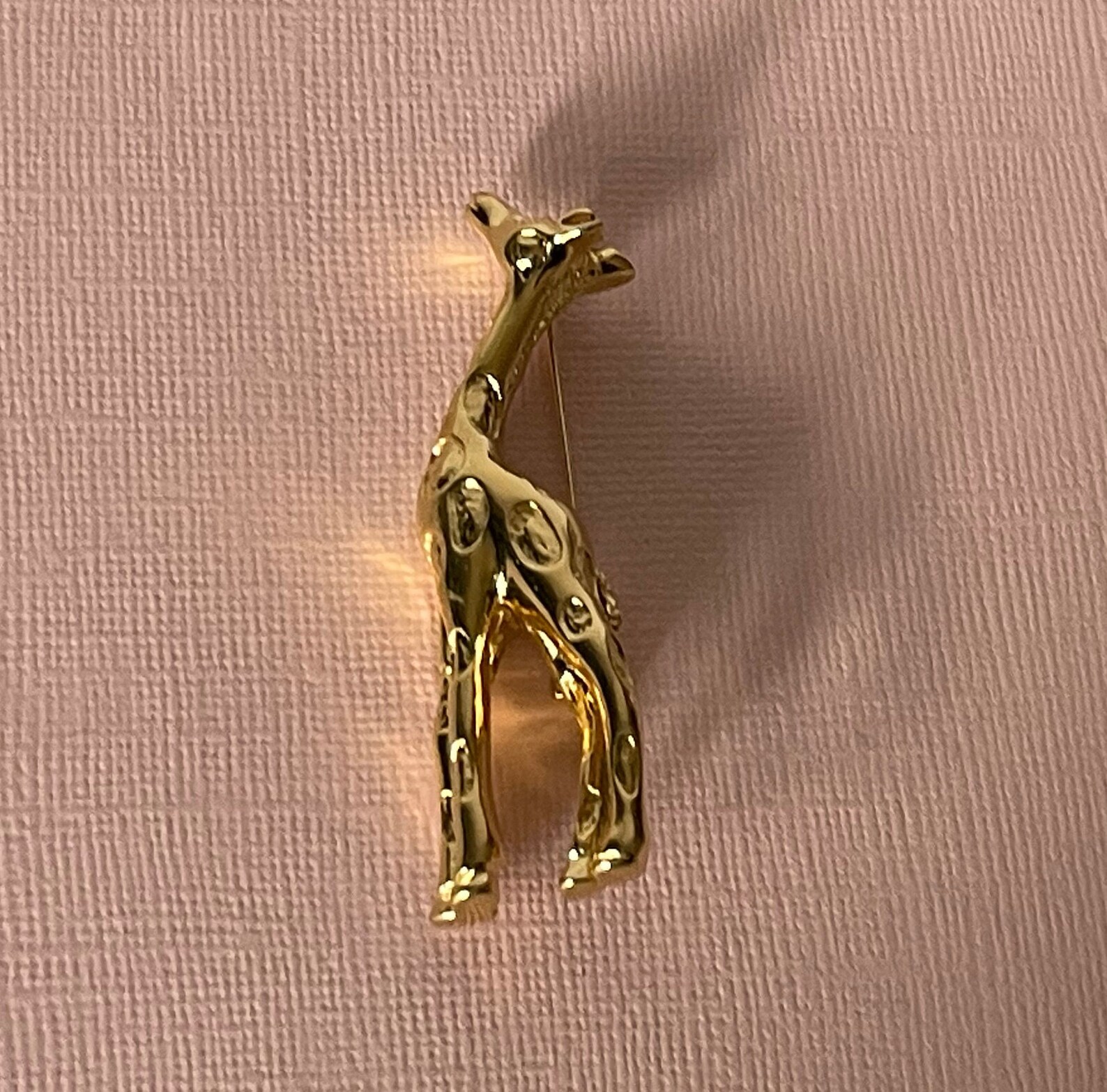 Vintage Giraffe Pin, Signed Giraffe Pin, Gold Giraffe Pin, Animal Pin ...