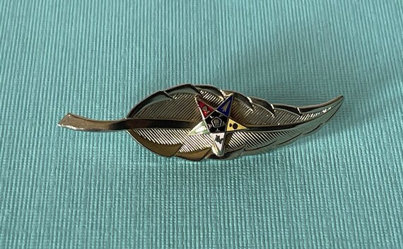 Vintage Order of the Eastern Star Brooch OES Leaf Brooch - Etsy
