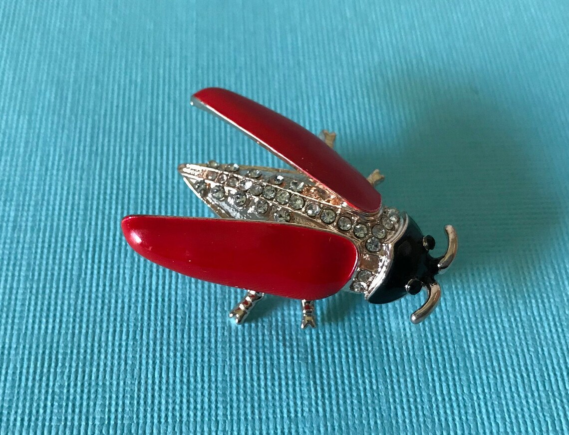 Rhinestone Roach Pin Fly Pin Rhinestone Bug Pin Bug Pin | Etsy