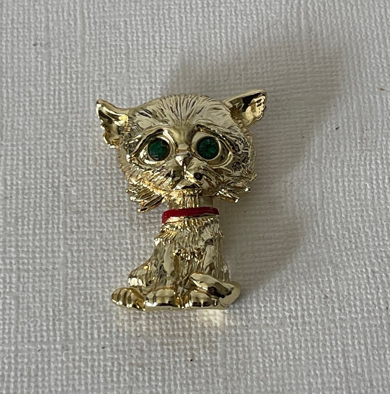 Vintage Cat Pin Signed Gerry's Cat Pin Cat Brooch Gold - Etsy
