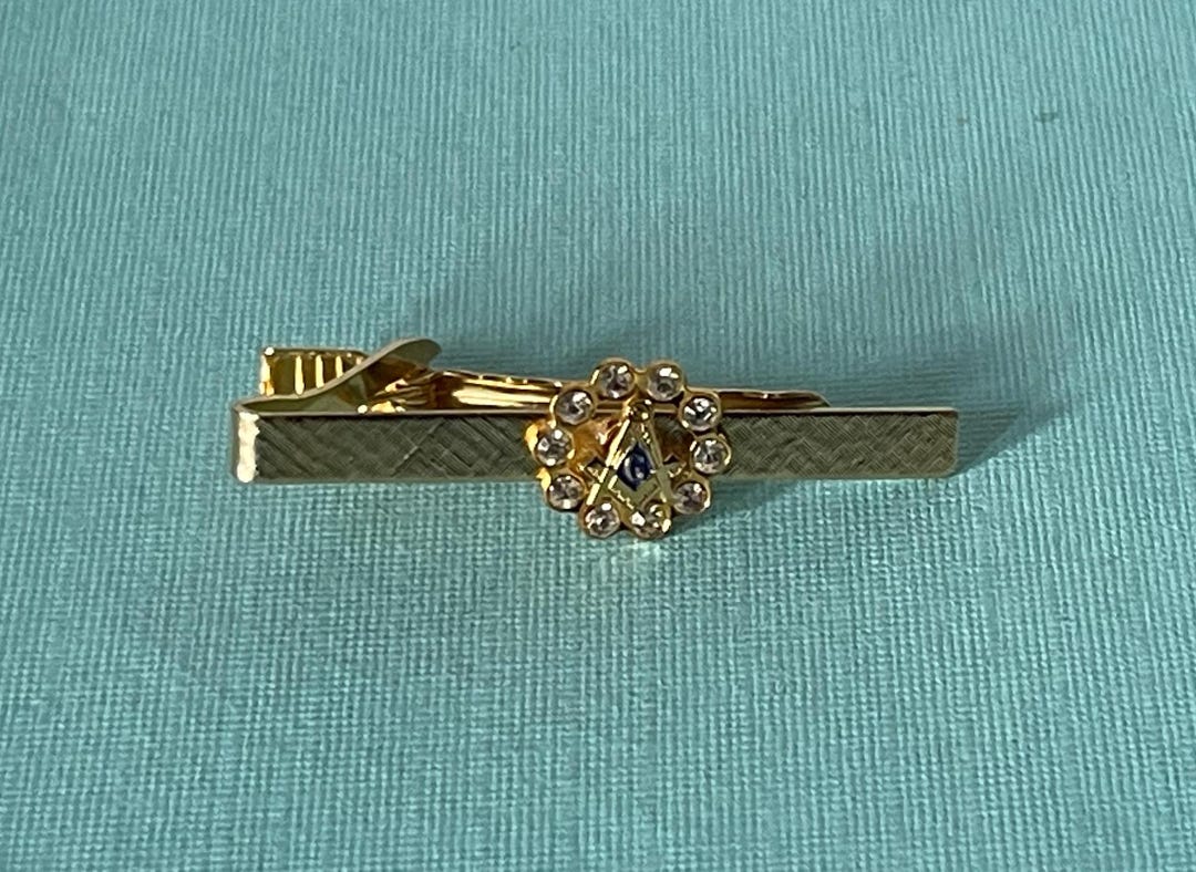 Vintage "new" Freemason Tie Bar, Freemason Tie Tack, Masonic Tie Tack ...
