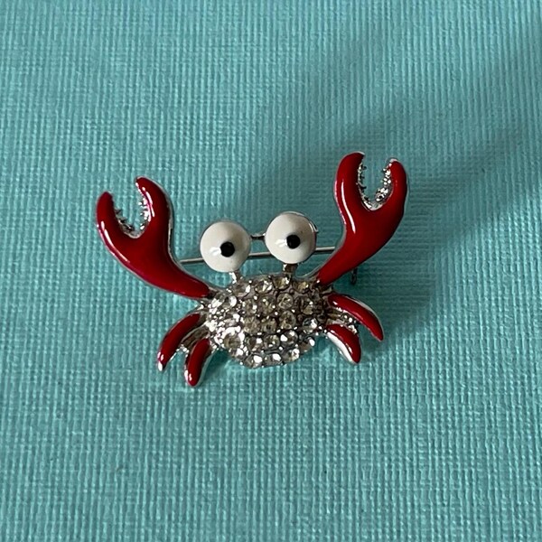 Crab Pin - Etsy