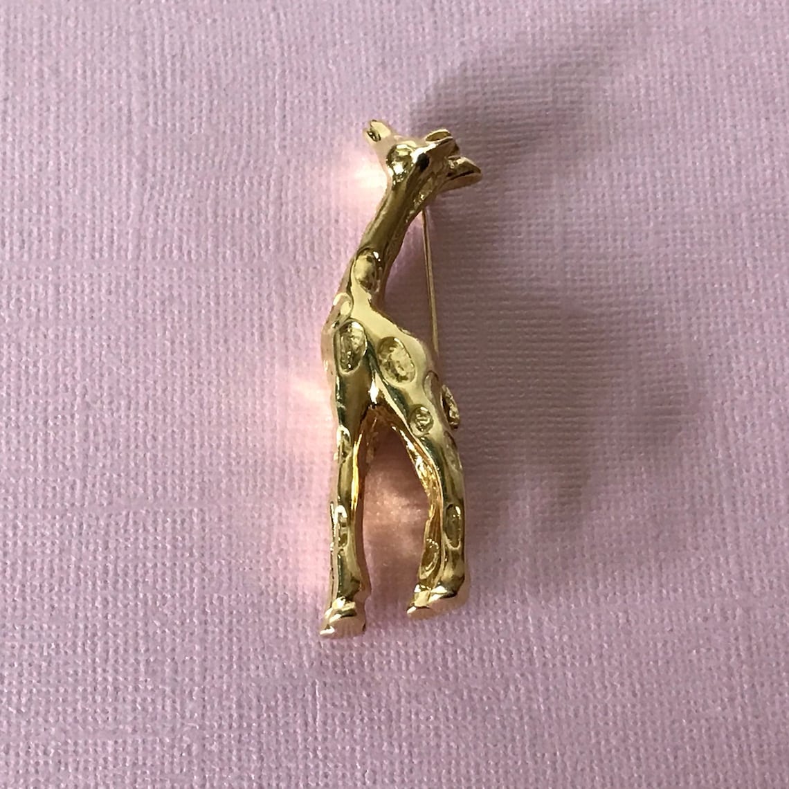 Vintage Giraffe Pin Signed Giraffe Pin Gold Giraffe Pin | Etsy