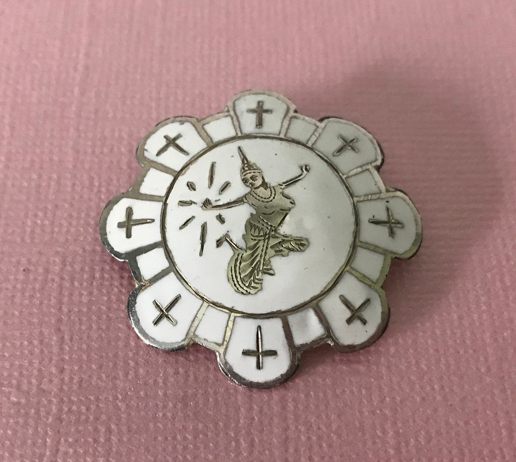 Vintage Siam Sterling Silver Pin Signed Siam 925 Sterling | Etsy