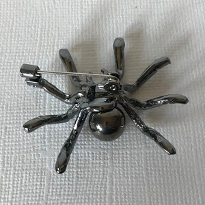 Black Rhinestone Spider Pin Halloween Spider Pin Spider | Etsy