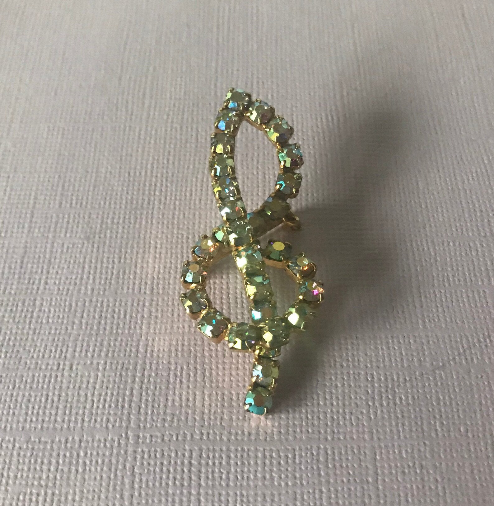 Vintage Rhinestone Treble Clef Brooch Rhinestone Ampersand | Etsy