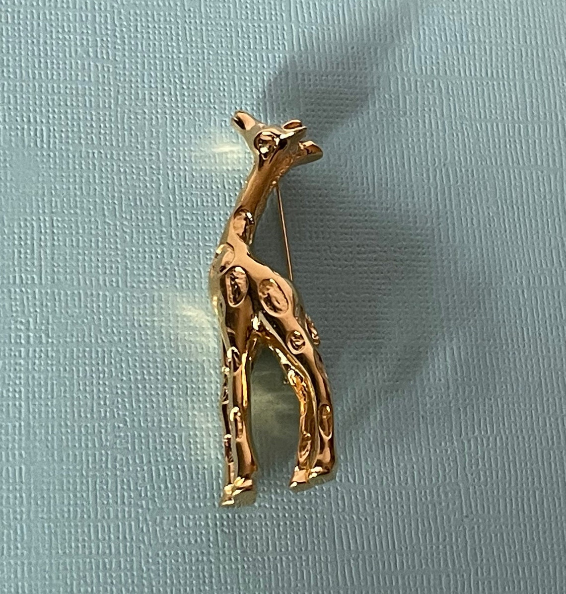Vintage Giraffe Pin, Signed Giraffe Pin, Gold Giraffe Pin, Animal Pin ...