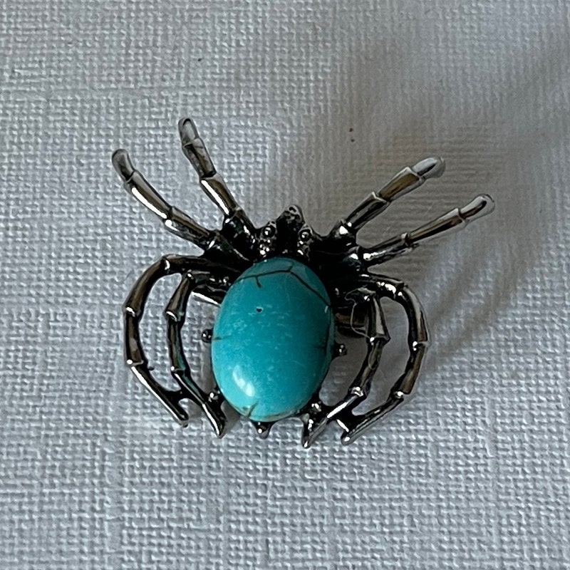 Turquoise Spider - Etsy
