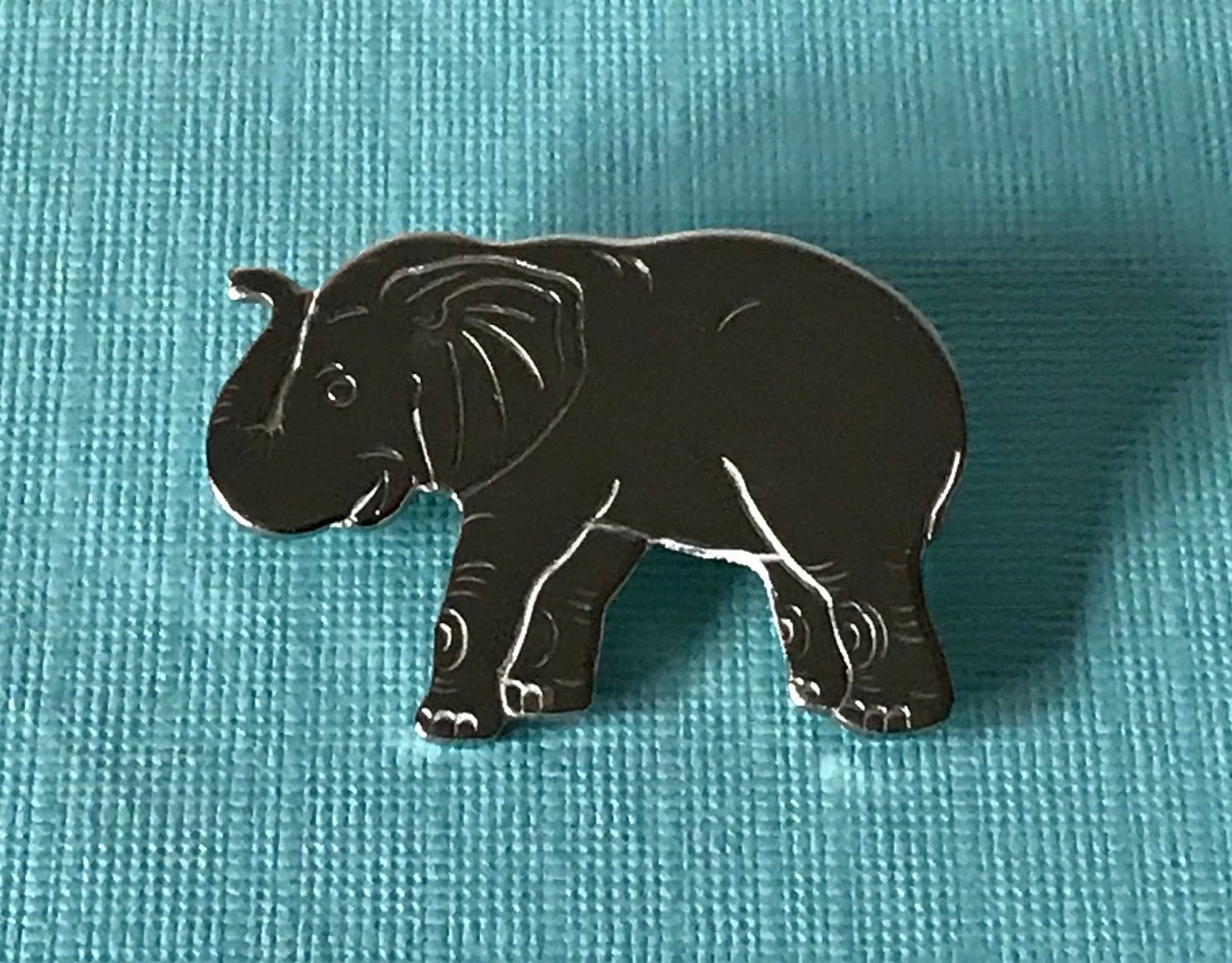 Elephant Pin Silver Tone Elephant Pin Elephant Jewelry | Etsy