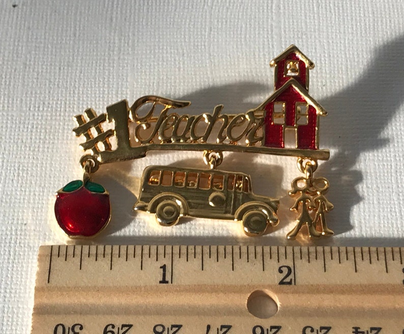 Vintage 1 Teacher Pin Gifts for Teachers Teacher Brooch | Etsy