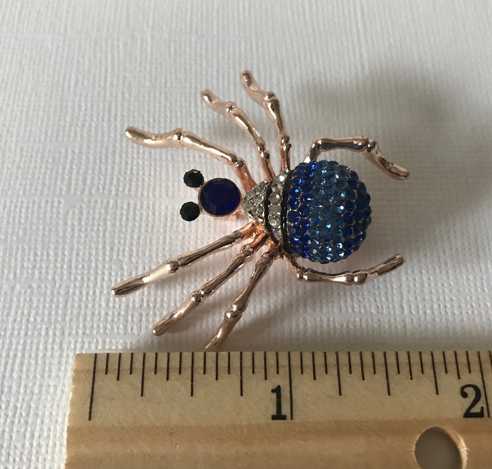 Rhinestone Spider Pin Spider Pin Spider Brooch Insect Pin | Etsy