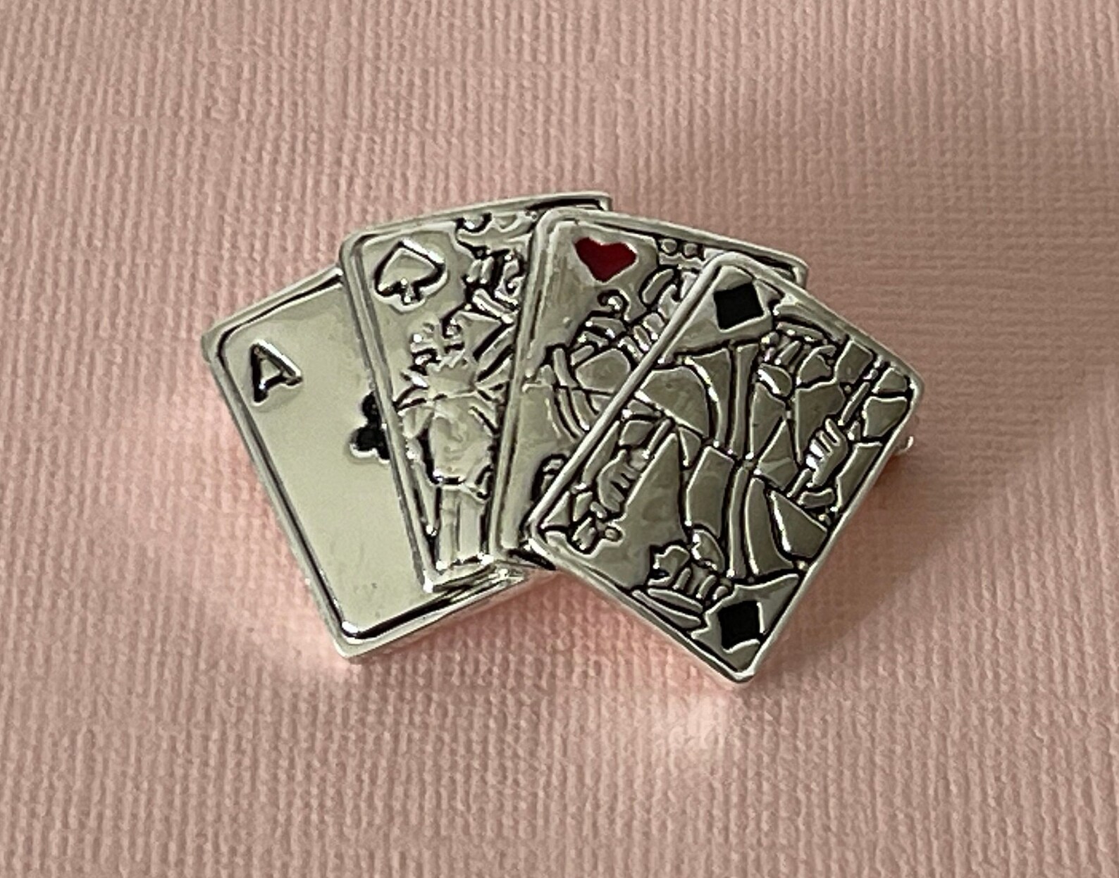 Vintage Signed Danecraft Card Brooch Pin Deck of Cards Brooch - Etsy