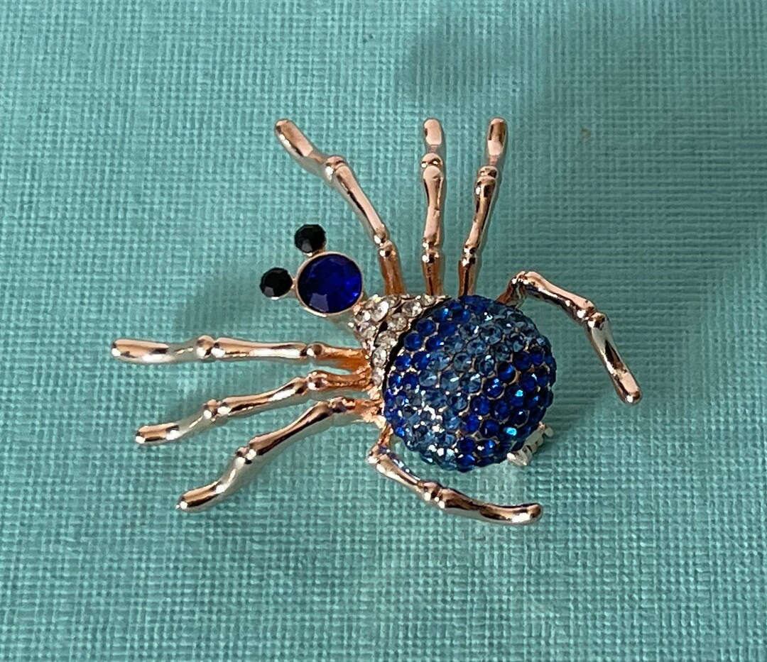 Rhinestone Spider Pin, Spider Pin, Spider Brooch, Wedding Spider ...