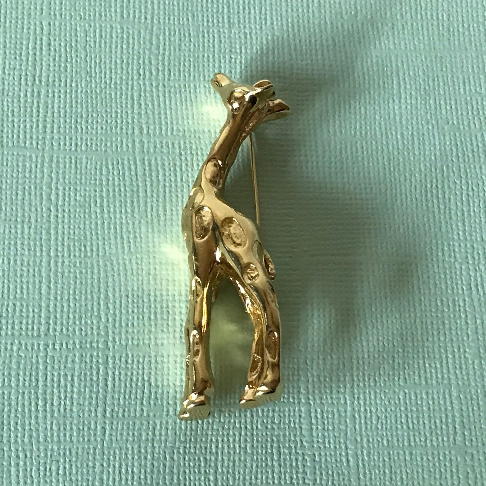 Vintage Giraffe Pin Signed Giraffe Pin Gold Giraffe Pin | Etsy