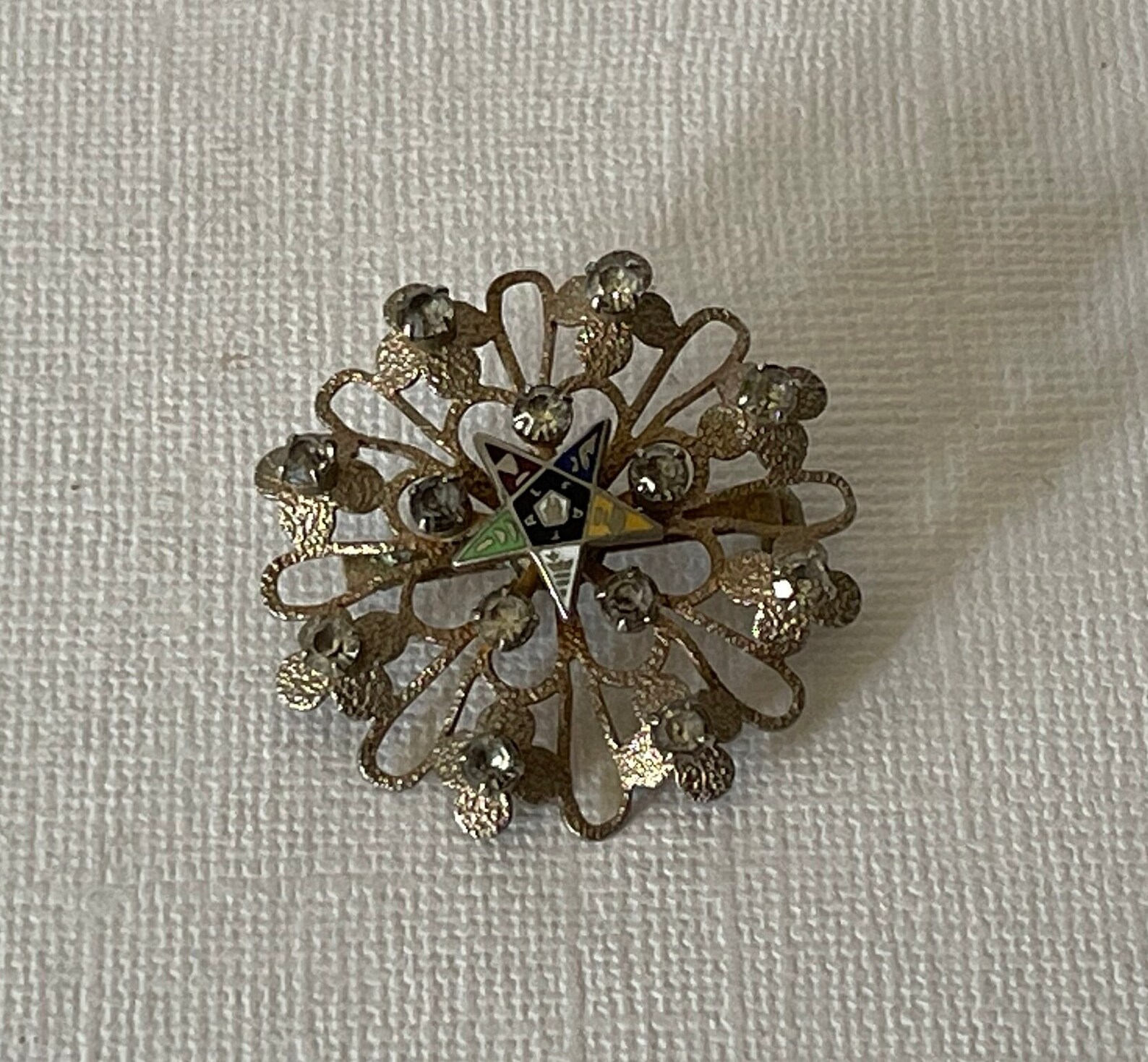 Vintage Order of the Eastern Star Flower Pin Eastern Star - Etsy