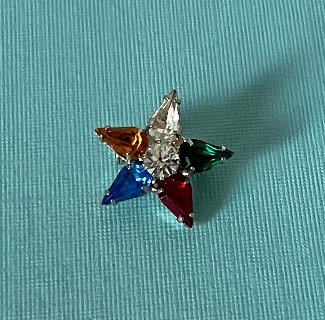 Vintage Order of the Eastern Star Brooch, Eastern Star Jewelry ...