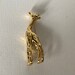 Vintage Giraffe Pin, Signed Giraffe Pin, Gold Giraffe Pin, Animal Pin ...