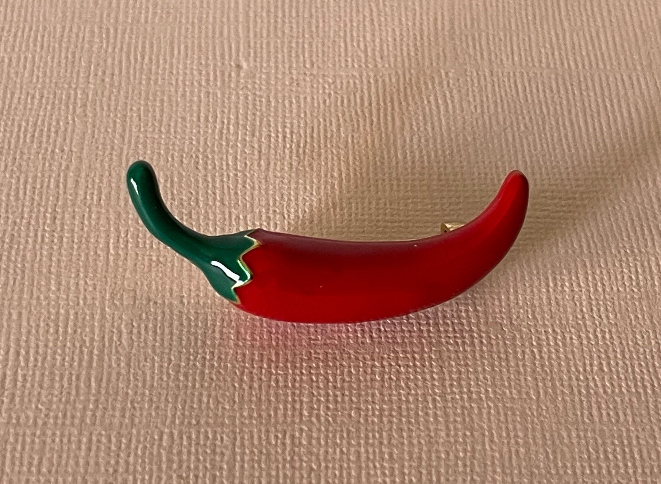Enamel Chili Pepper Pin Pepper Brooch Red Pepper Pin Chili - Etsy