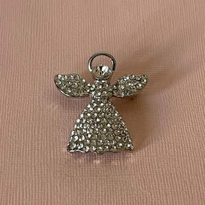 Rhinestone Angel Pin With Halo, Guardian Angel Pin, Heavenly Angel Pin ...