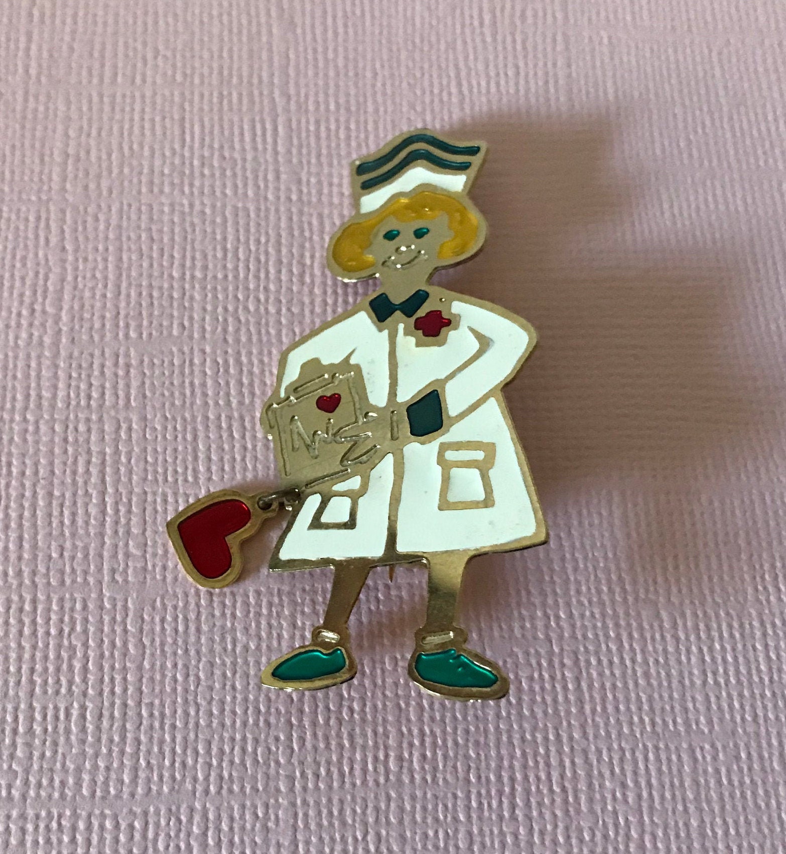 Vintage Nurse Brooch Nurse Pin First Responder Pin First | Etsy